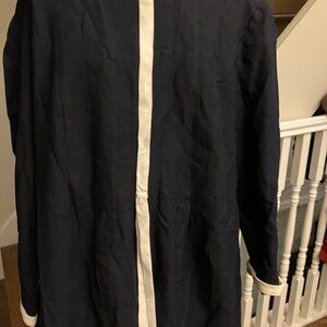 Vintage | Dresses | Black Mod Minidress With White Trim | Poshmark